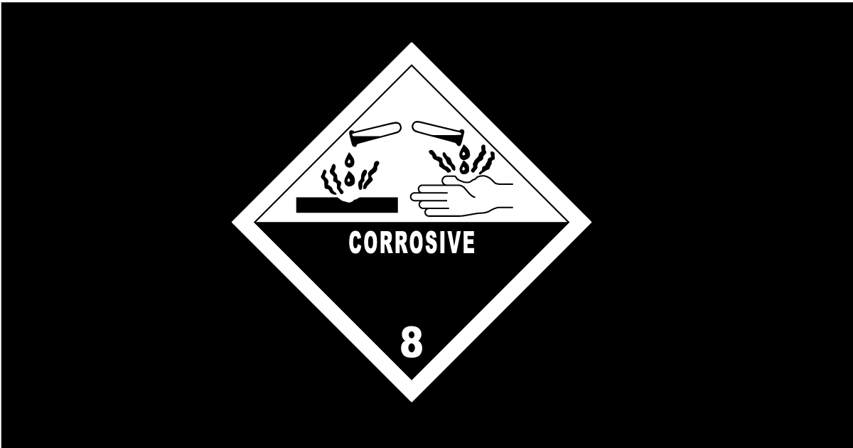 Hazardous Class 8 Corrosive Substances | Hazmat, Inc