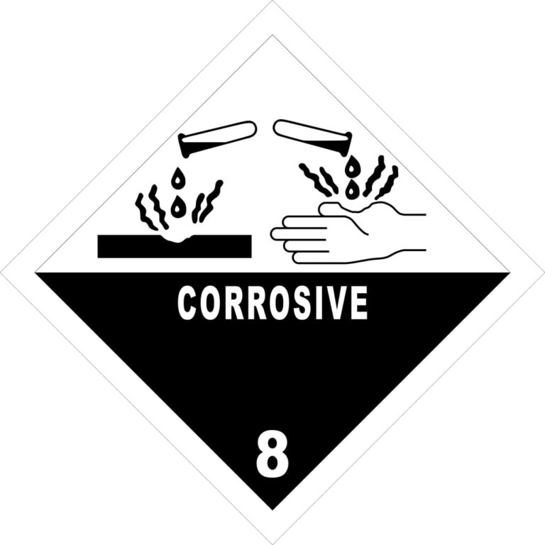 Hazardous Class 8 Corrosive Substances | Hazmat, Inc